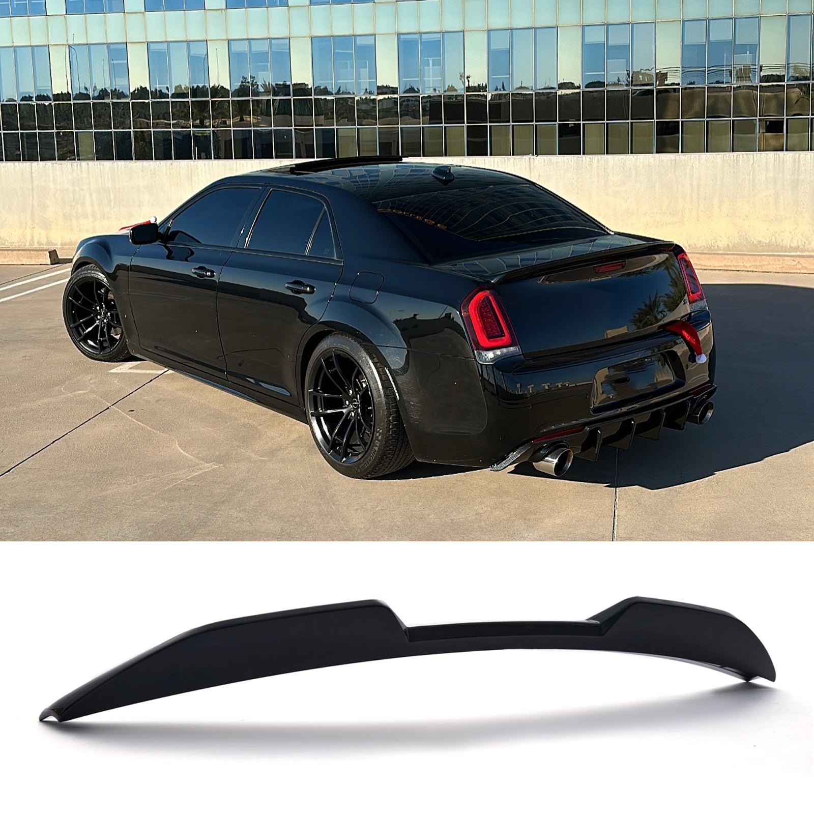 Rear Trunk Spoiler Wing For 11-23 Chrysler 300 300S SRT8 M Style